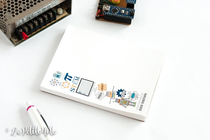 STEM Personalized Notepad/ Science Personalized Notepad/ Engineering ...