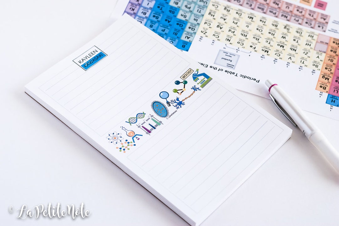 Biology Personalized Notepad/center - Etsy