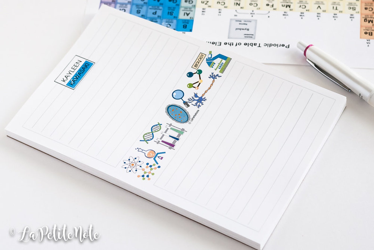 Biology Personalized Notepad/center - Etsy