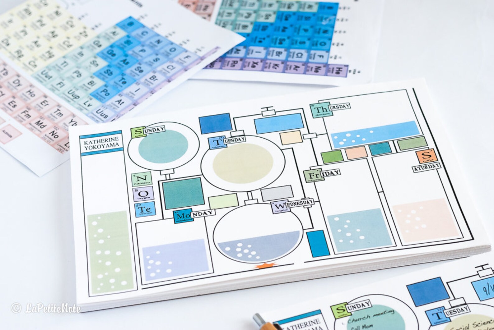 Chemistry Big Planner Notepad/ Chemistry Notepad/ Personalized ...