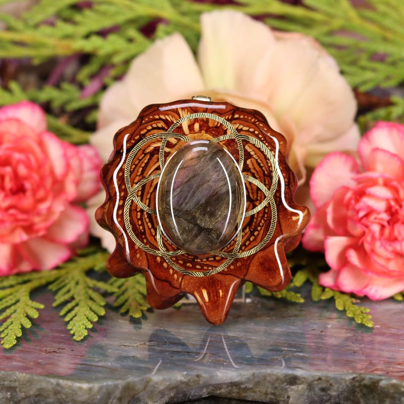 Leather Pinecone Pendant - Etsy