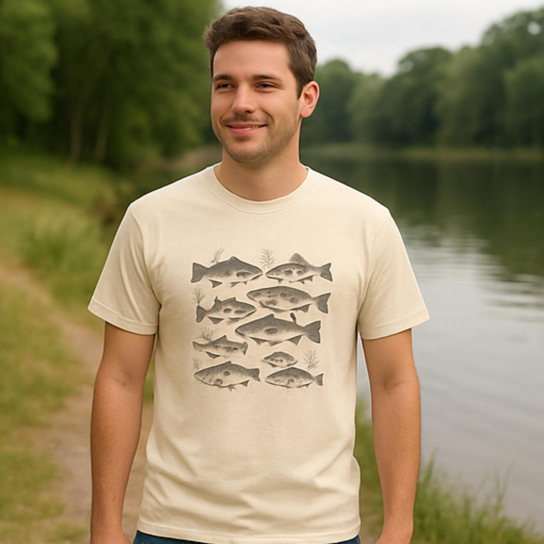 Vintage Freshwater Fish Identification Chart Shirt - Field Guide ...