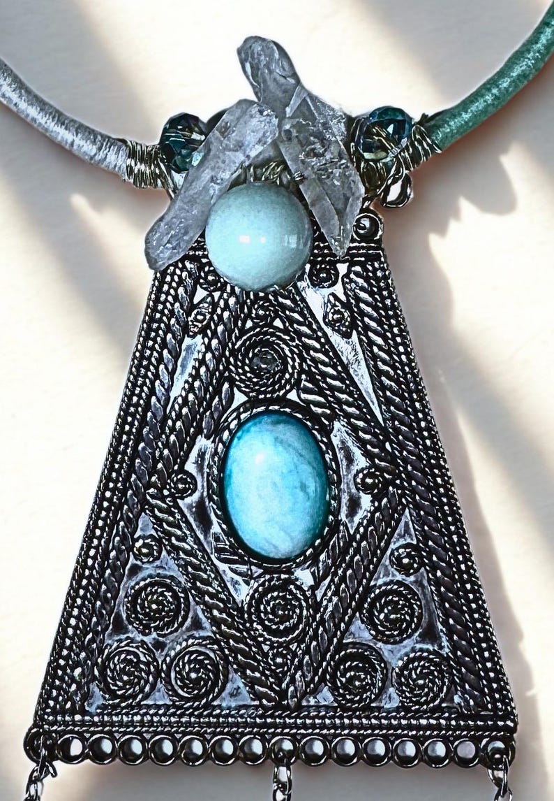 Real Turquoise Pendant Prism Rainbow Catcher - Etsy