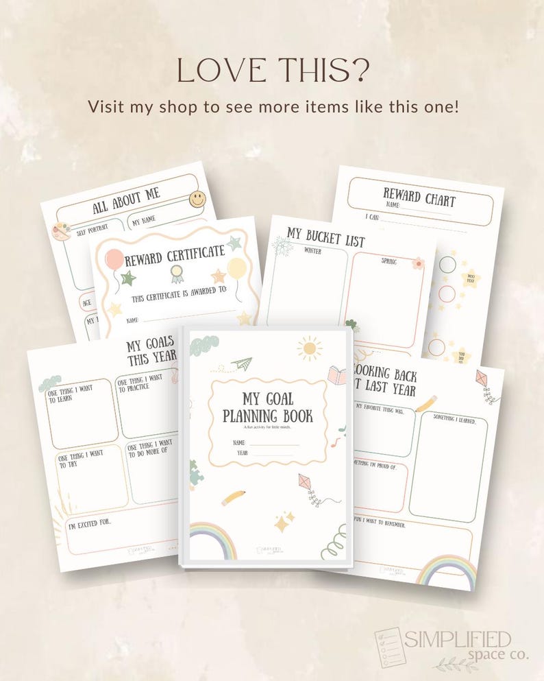 Kids Reward Chart Printable | Goal Tracker | Potty Training Chart ...