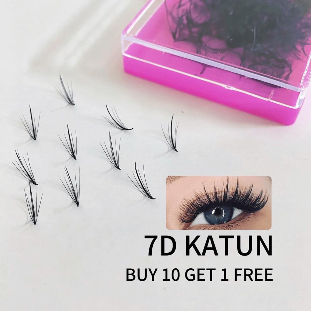 7D Wispy Premade Fan Volume Lashes – Handmade, Soft Mink Look, Long ...