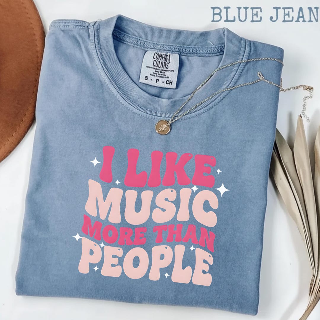 I Like Music More Than People PNG SVG: Funny Music Lover Quote ...