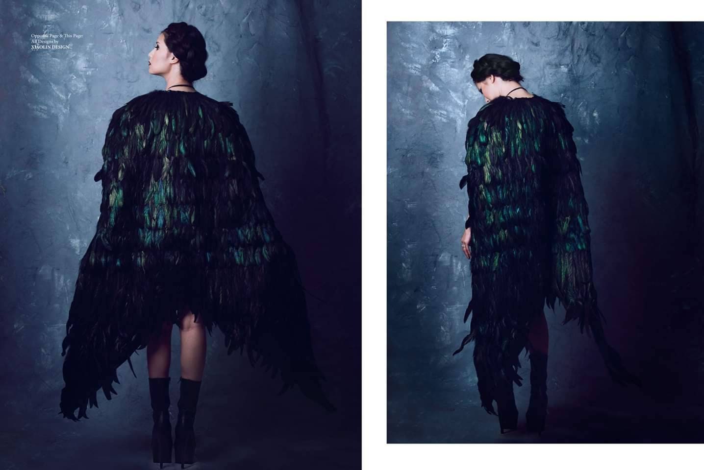 Black Swan Feather Wings Cape | Etsy