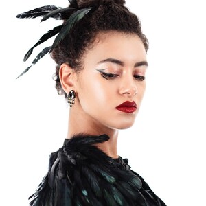 Black Swan Feather Wings Cape | Etsy