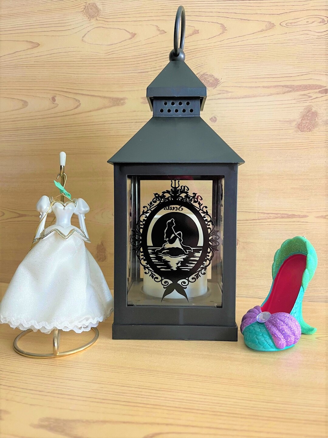 Disney Inspired Little Mermaid Lantern, Ariel, Ursula, Holidays ...