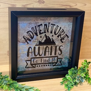 Vacation Fund Bank, Adventure Awaits, Personalize, Keepsakes, Memories ...