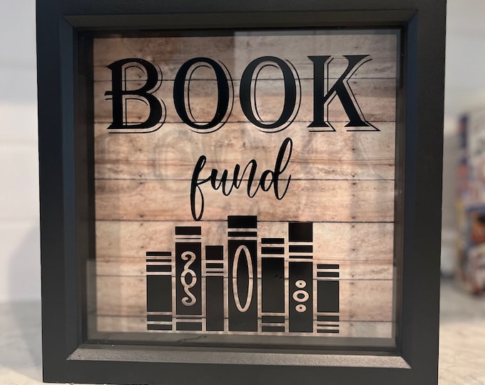 Book Fund Bank, Reading, Memories, Shadow Box, Birthday, Wedding ...