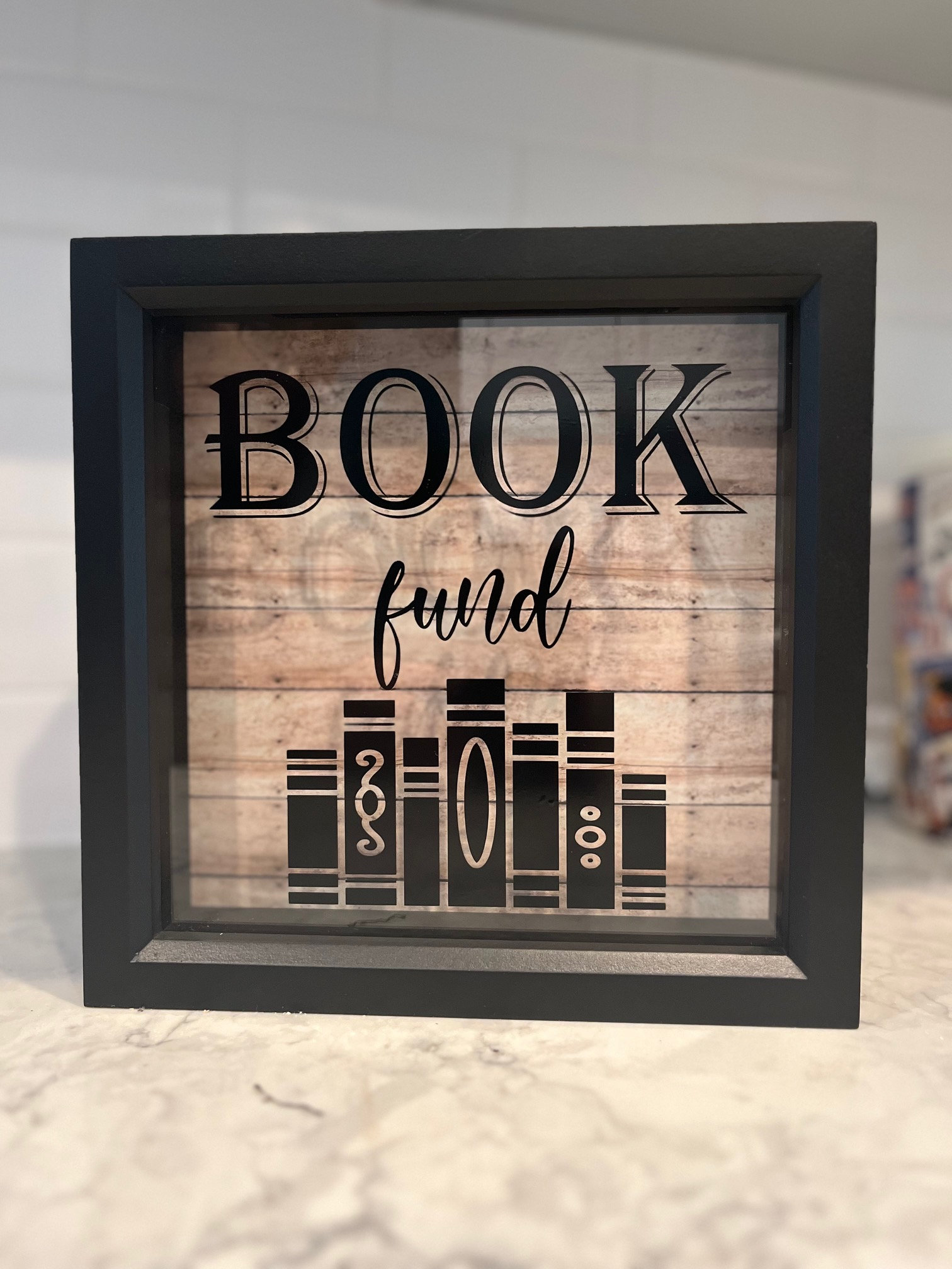 Book Fund Bank, Reading, Memories, Shadow Box, Birthday, Wedding ...