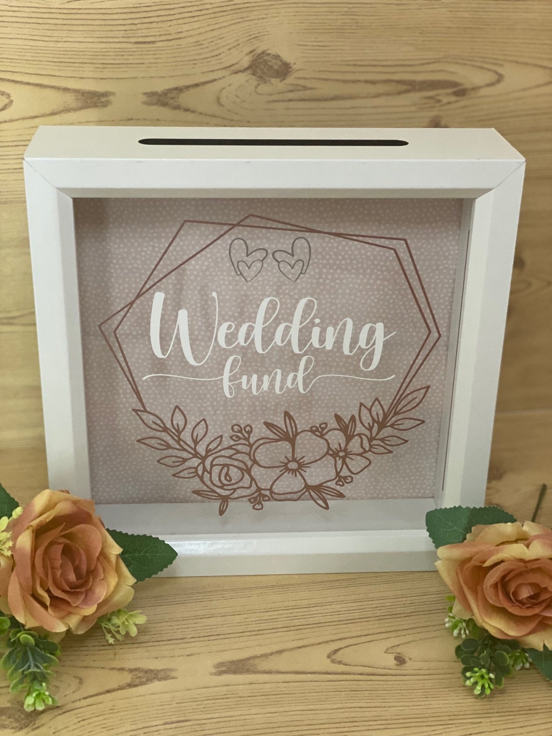 Wedding Fund Bank, Customizable, Shadow Box, Personalized, Travel ...