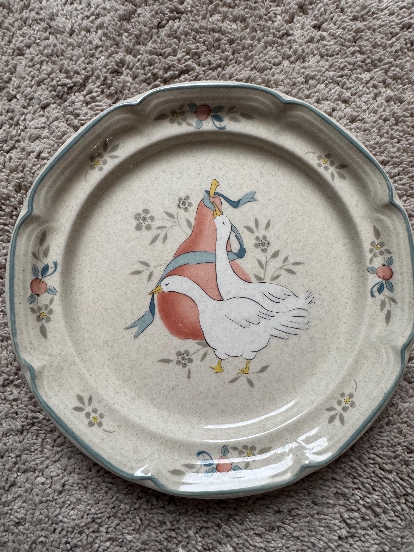 International Tableworks Marmalade Goose Pear Plate 8858 1994 - Etsy