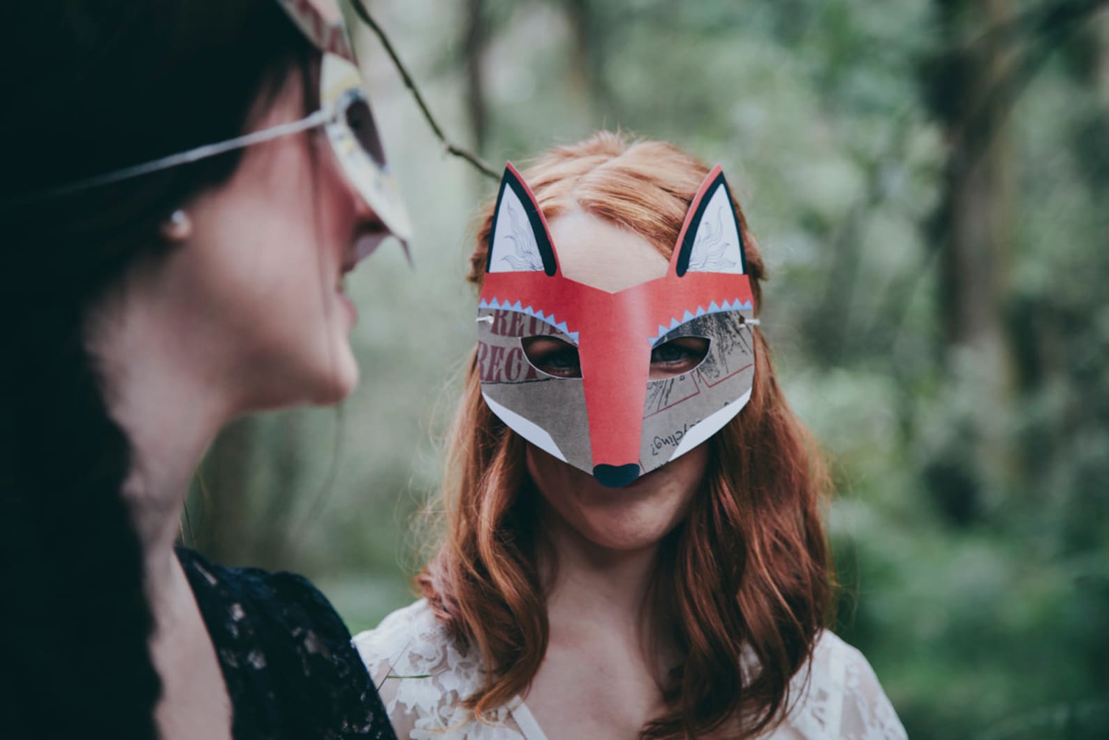 Printable Fox Mask, Paper Animal Mask, Gift, Home Decor, Woodland ...