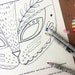 Printable Cat Mask DIY Animal Paper Craft Coloring Sheet - Etsy