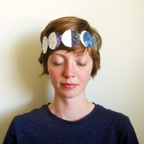 Printale Paper Party Crown Moon Phases - Etsy