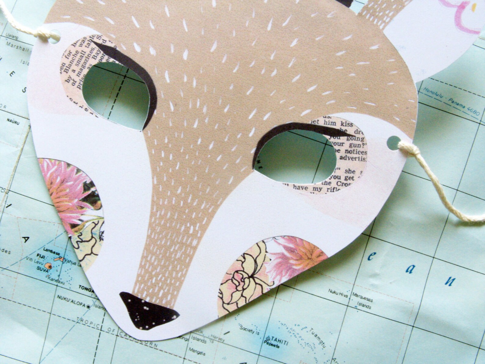Printable Deer Paper Mask, Gift, Home Decor, Woodland Forest Party or ...