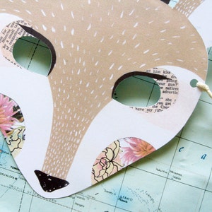 Printable Deer Paper Mask, Gift, Home Decor, Woodland Forest Party or ...