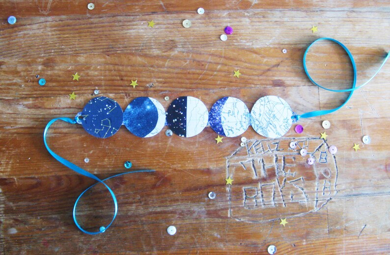 Printale Paper Party Crown, Moon Phases - Etsy