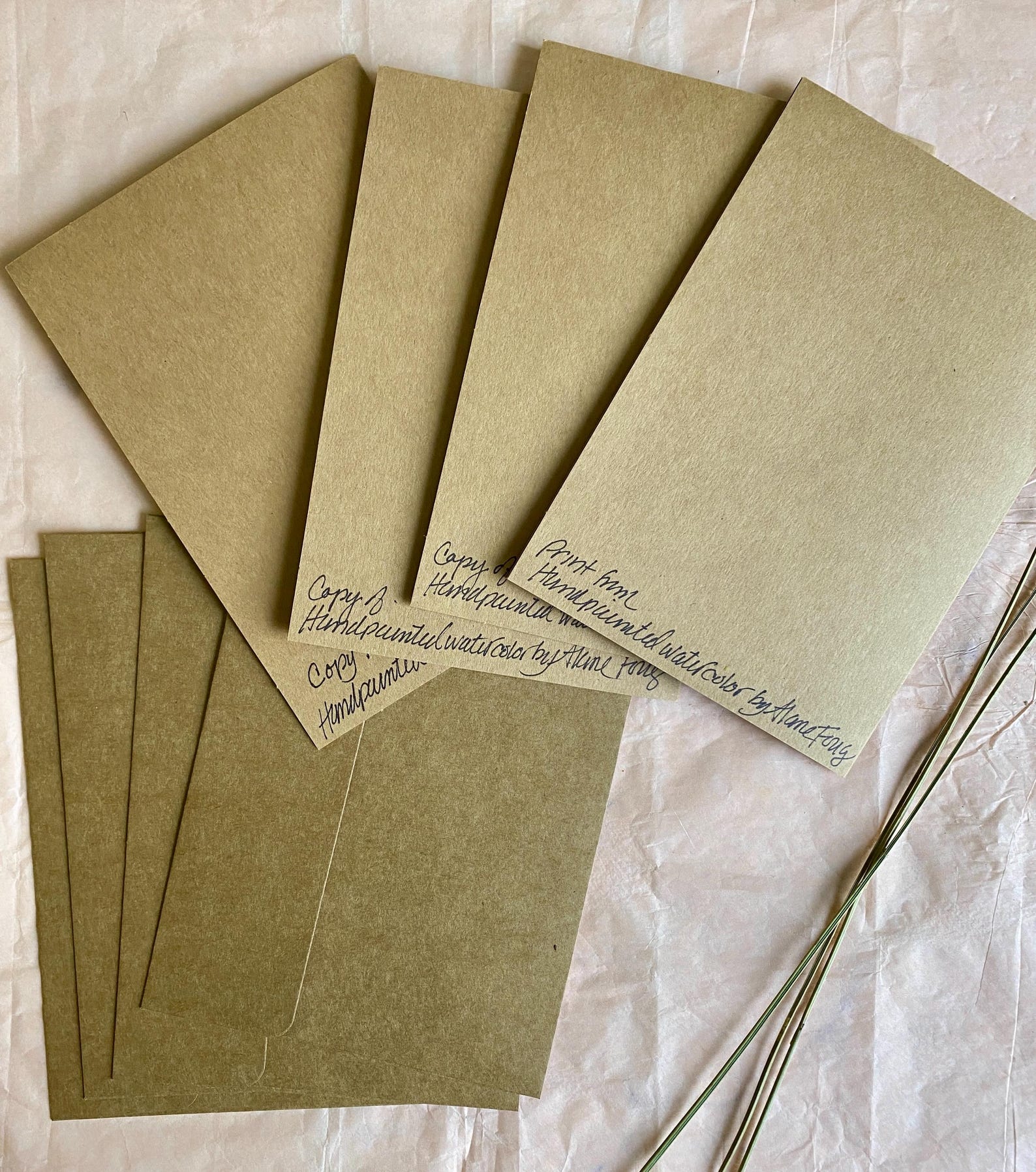 Set of Four Blank Note Cards, Prints From My Original Watercolors. 5x7 ...