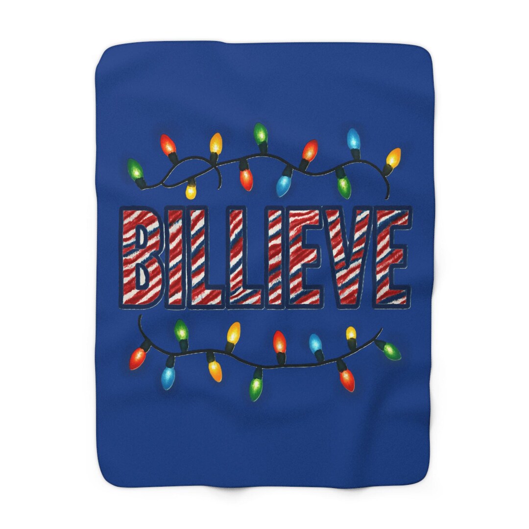 Buffalo Billieve With Christmas Lights Sherpa Fleece Blanket - Etsy