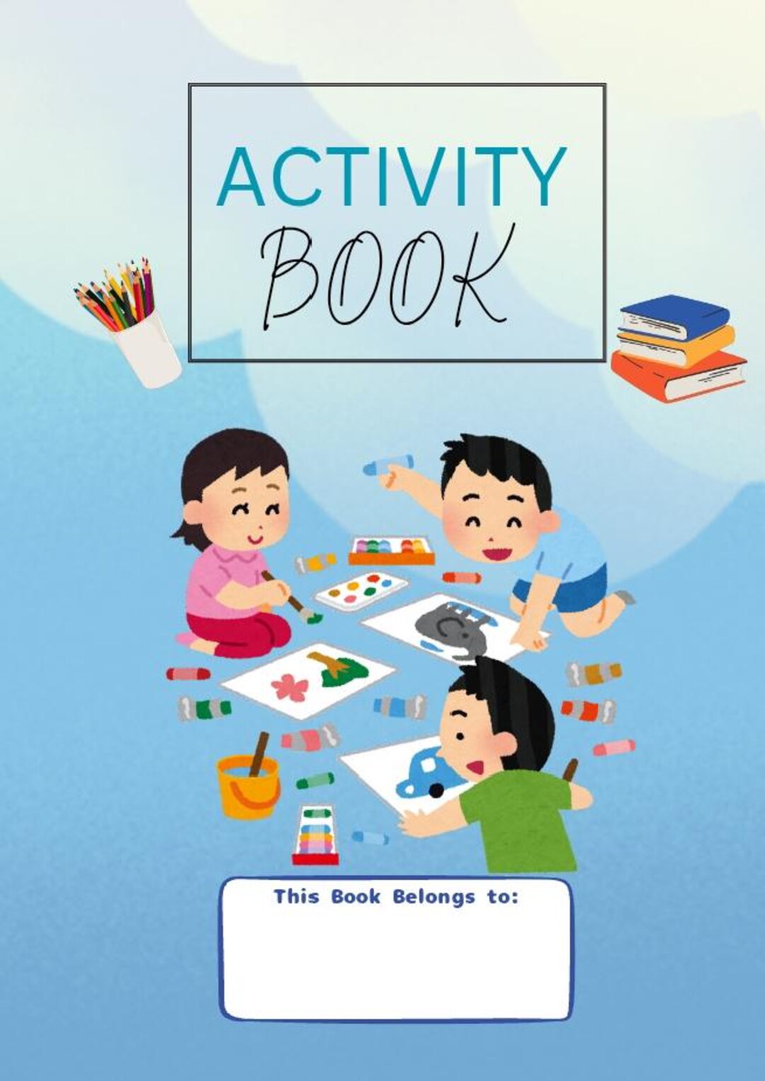 Printable Activity Book for Kids - Etsy