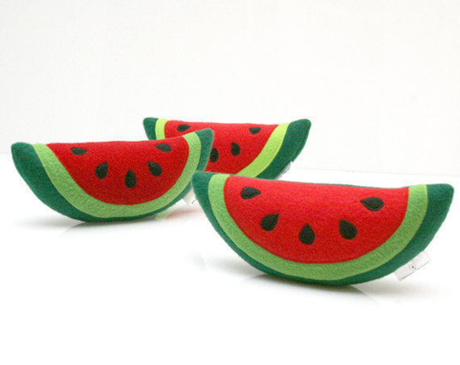 Watermelon Plush - Watermelon Toy (green/white/pink) - Etsy