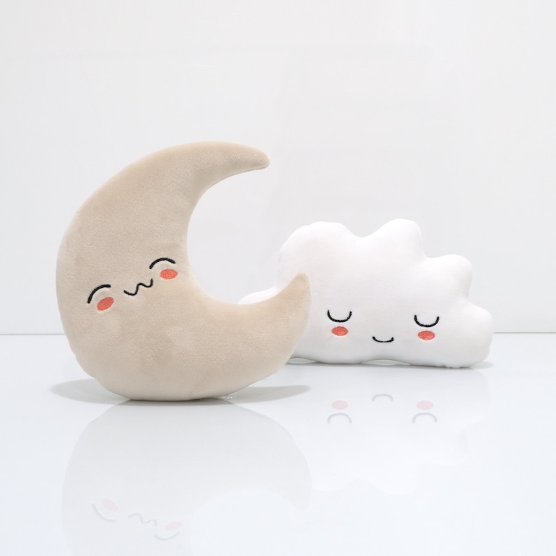 Moon Plush Cute Kawaii Plushie Stuffed Toy for Baby Baby - Etsy