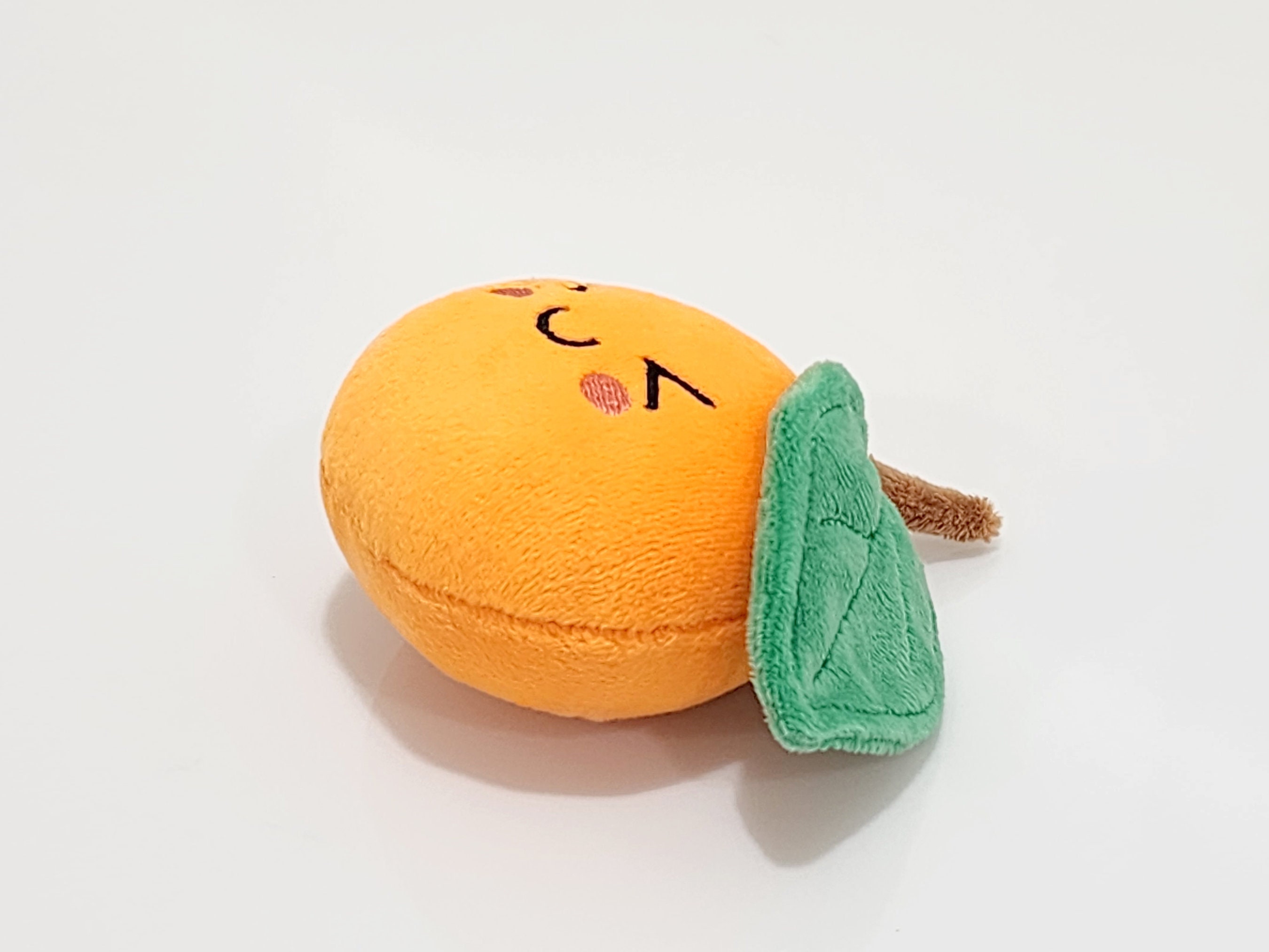 Kawaii Orange Plushie - Cute Orange Plush, Fruit Nursery Decor, Orange ...