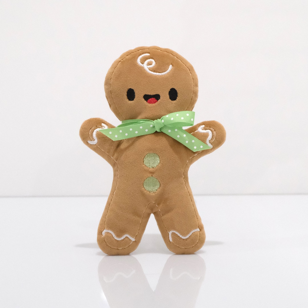 Gingerbread Man Plush Christmas Plushie Stuffed Toy Stocking Stuffer ...