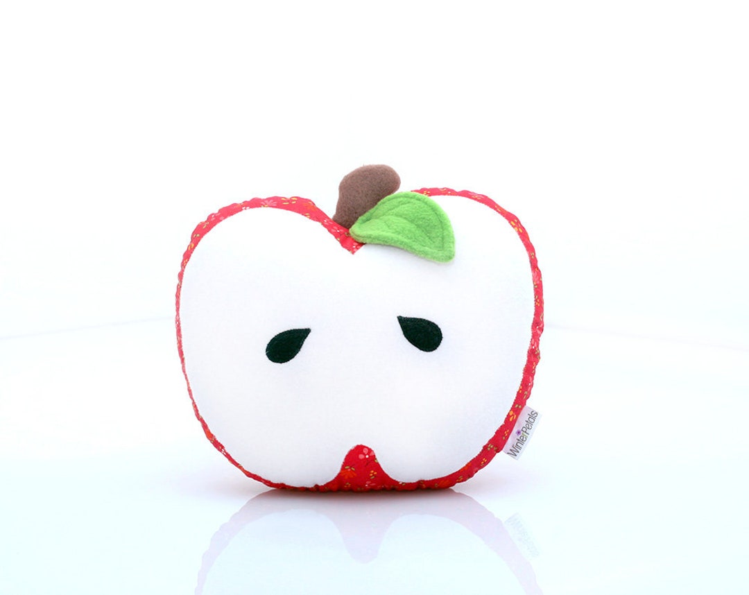 Handmade Apple Pillow: Cotton Fleece Nursery Decor - Etsy