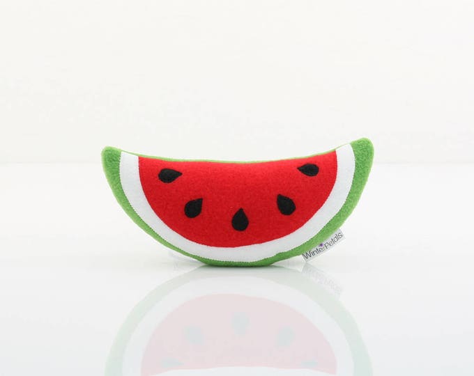 Watermelon Plush - Watermelon Toy (green/white/bright Red) - Etsy