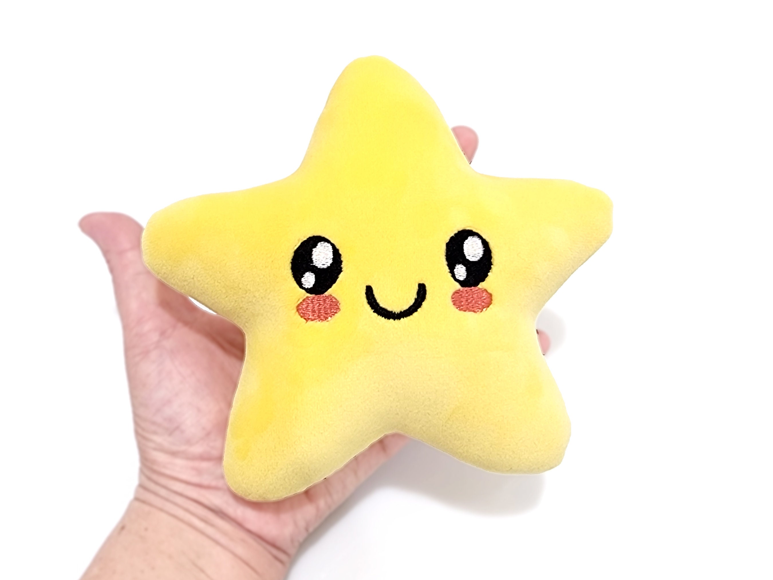 Happy Star Plush - Cute Handmade Plushie - Nursery Decor - Kawaii Baby ...