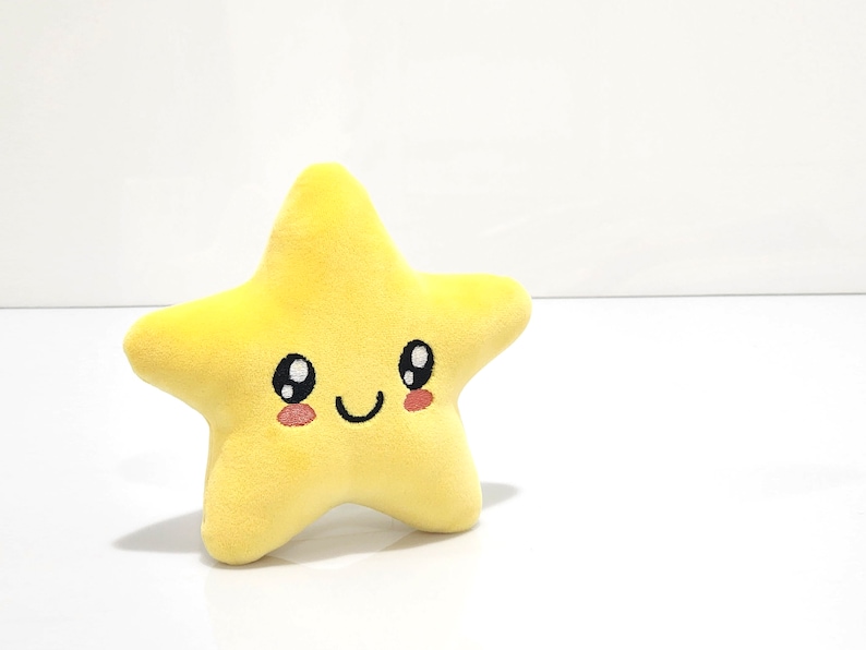 Happy Star Plush - Cute Handmade Plushie - Nursery Decor - Kawaii Baby ...