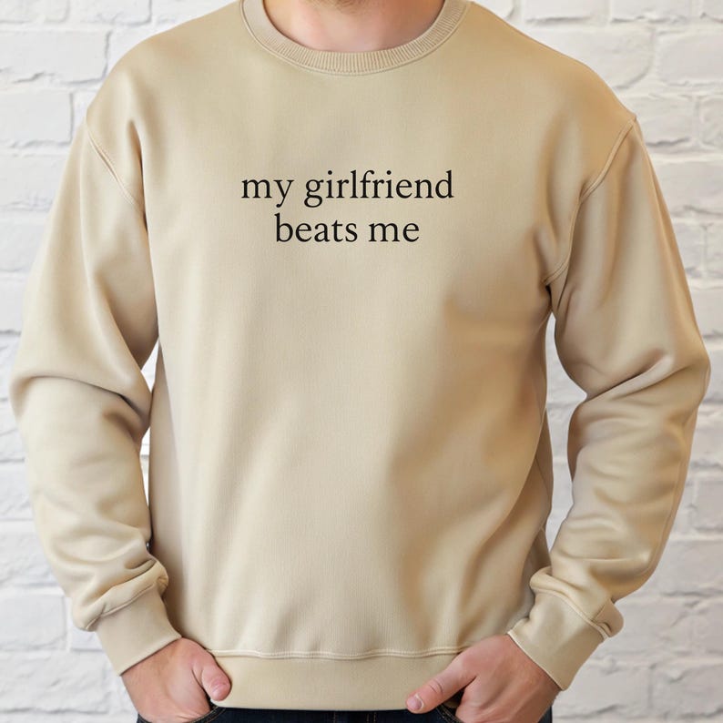 Comfort Colors 'my Girlfriend Beats Me' Sarcastic Humor Tee, Funny ...