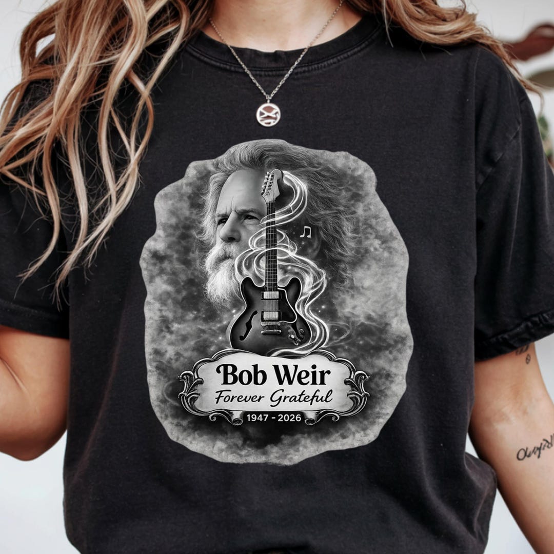 Bob Weir T-shirt, Deadhead Vintage Style, Classic Rock Legend - Etsy