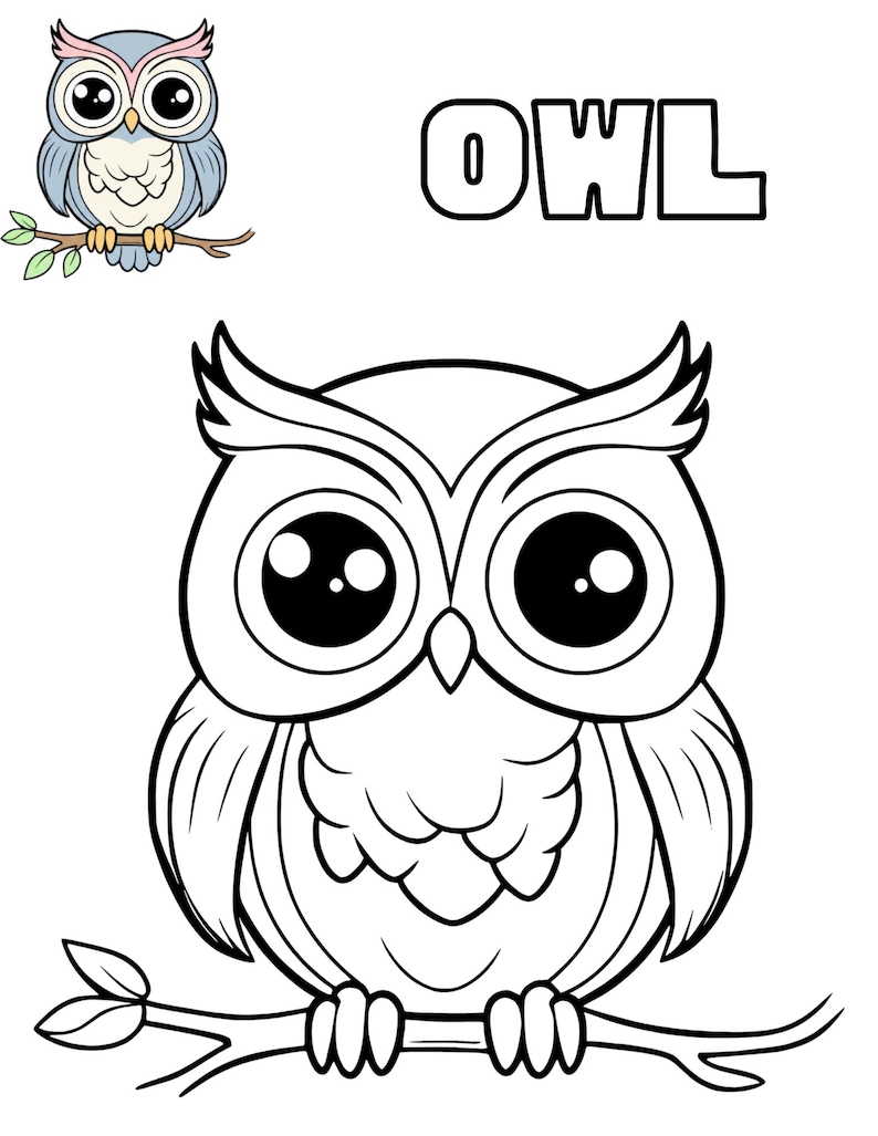 Animal Coloring Book - Cozy Digital Coloring Book for Kids Ages 3-7 ...