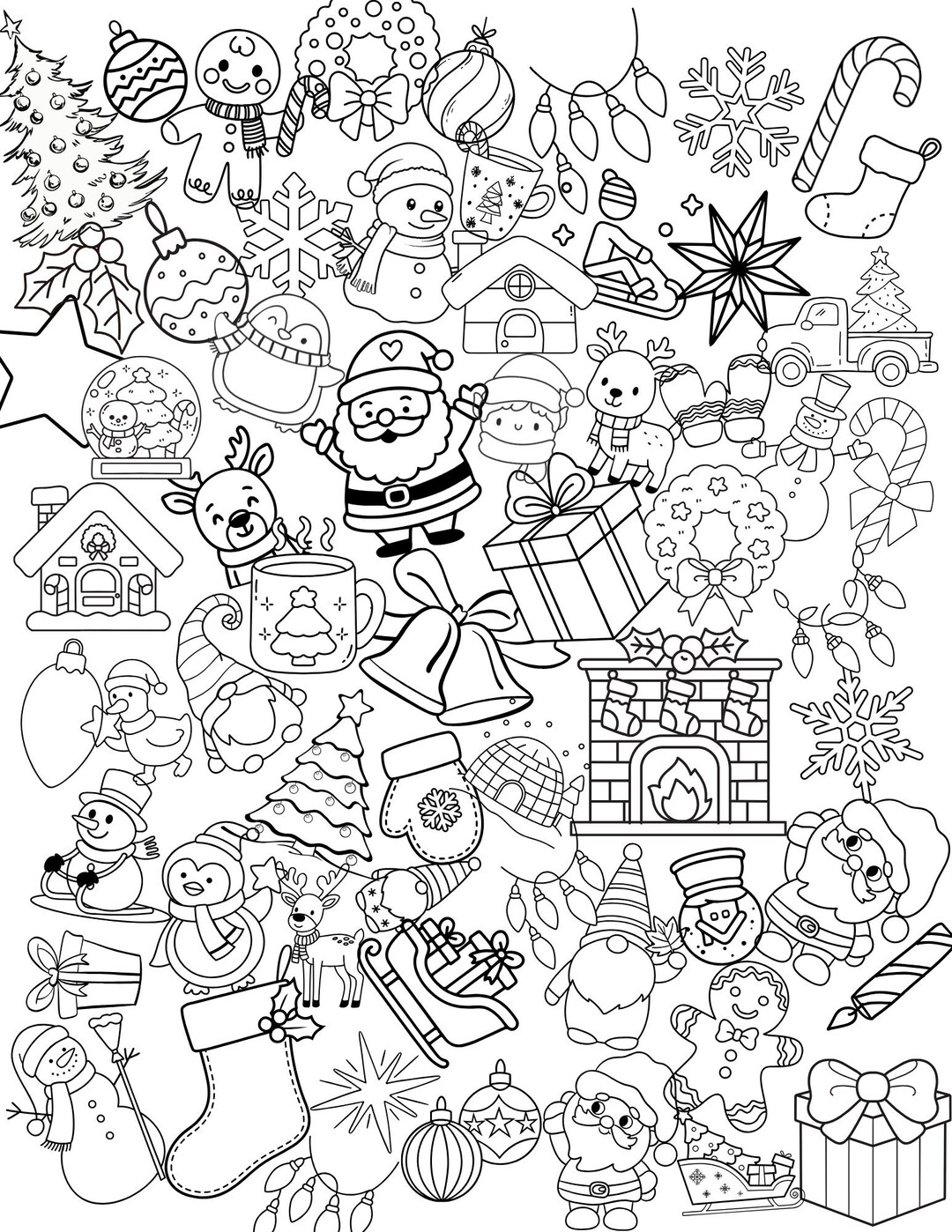 Throwing up Xmas Coloring Sheet - Etsy