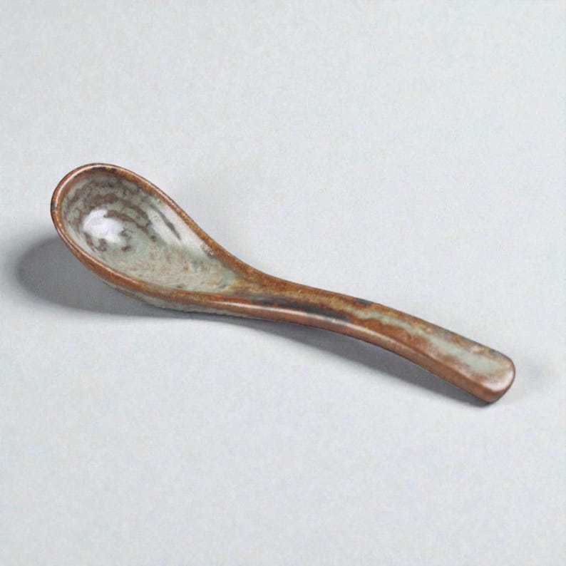 Japanese Style Ceramic Ramen Spoon • Elegant Asian Soup Spoon - Etsy