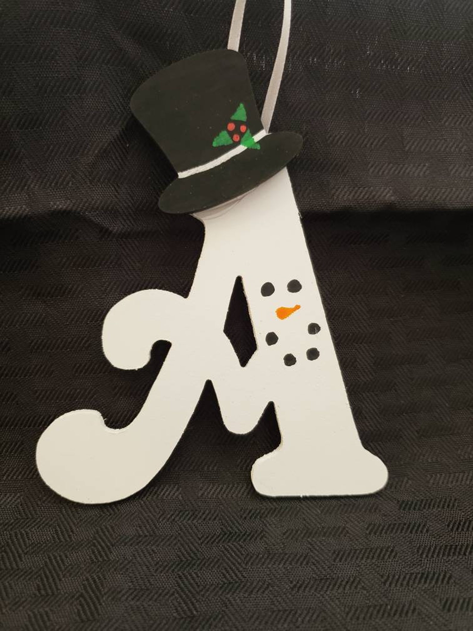 Free Shipping-snowman Letter Wood Ornaments - Etsy