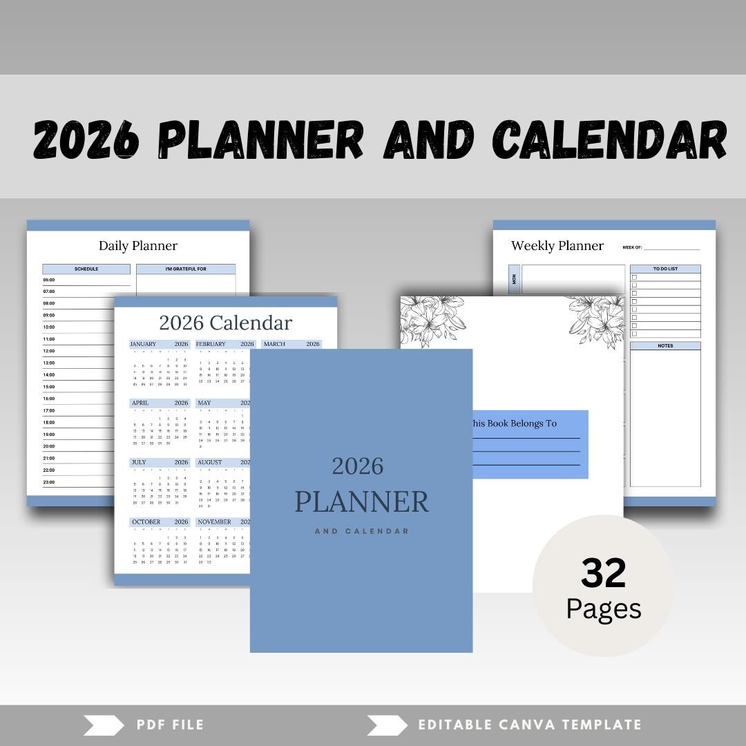 2026 Digital Planner | Daily, Weekly, Monthly,yearly - Etsy