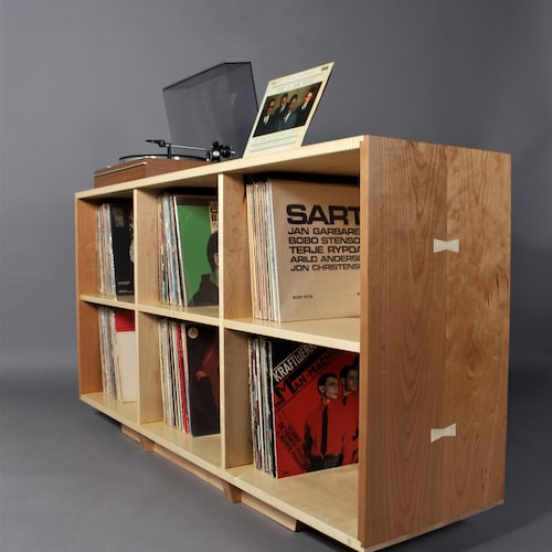 Solid Hard Maple and Cherry Record Vinyl Storage Unit Bookcase - Etsy