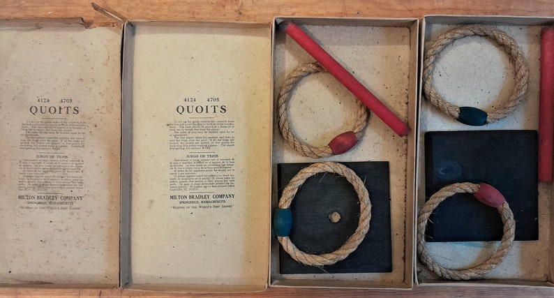 Pair of Antique 1920's Milton Bradley Quoits Games in Boxes - Etsy
