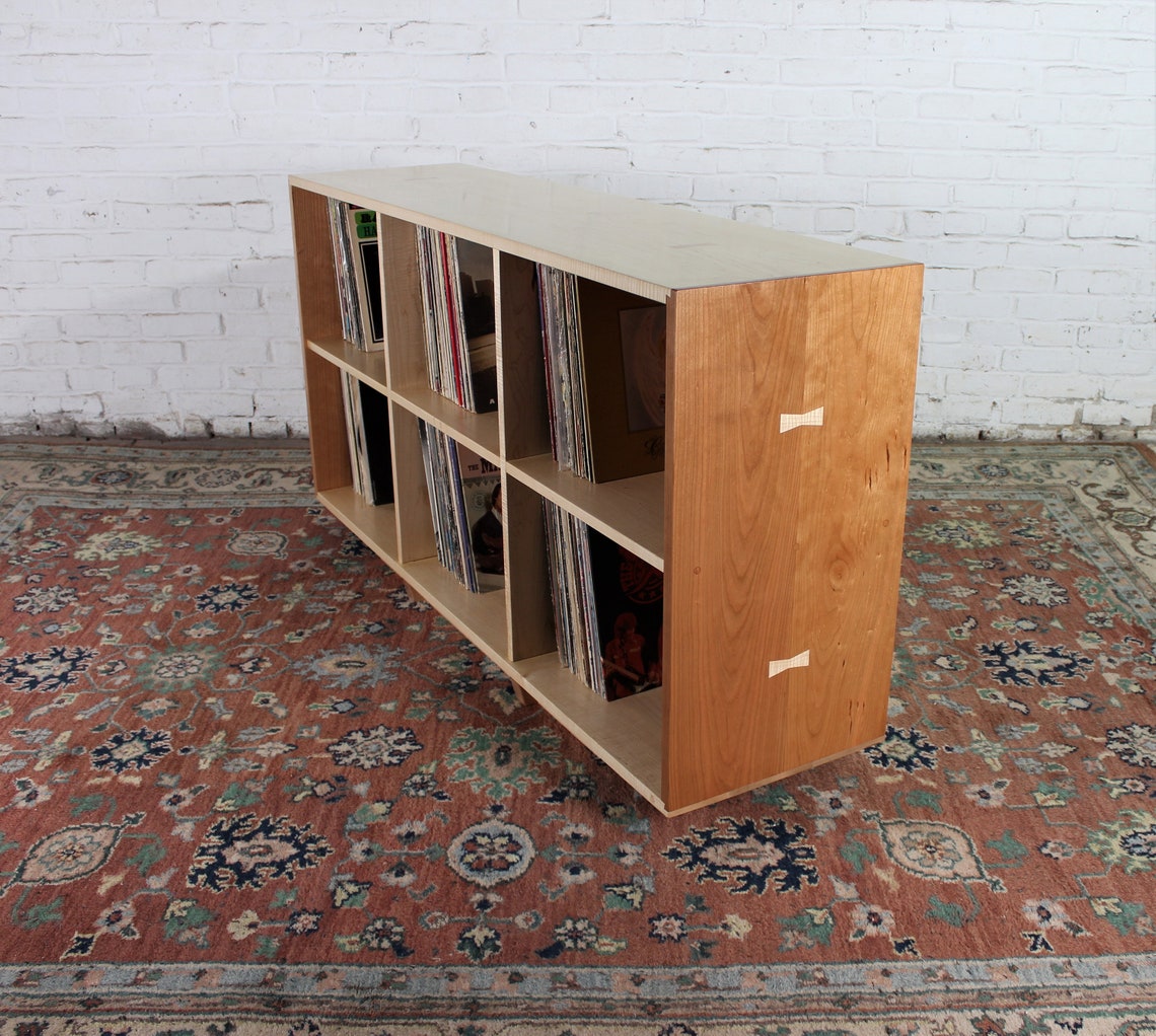 Solid Hard Maple and Cherry Record Vinyl Storage Unit Bookcase - Etsy