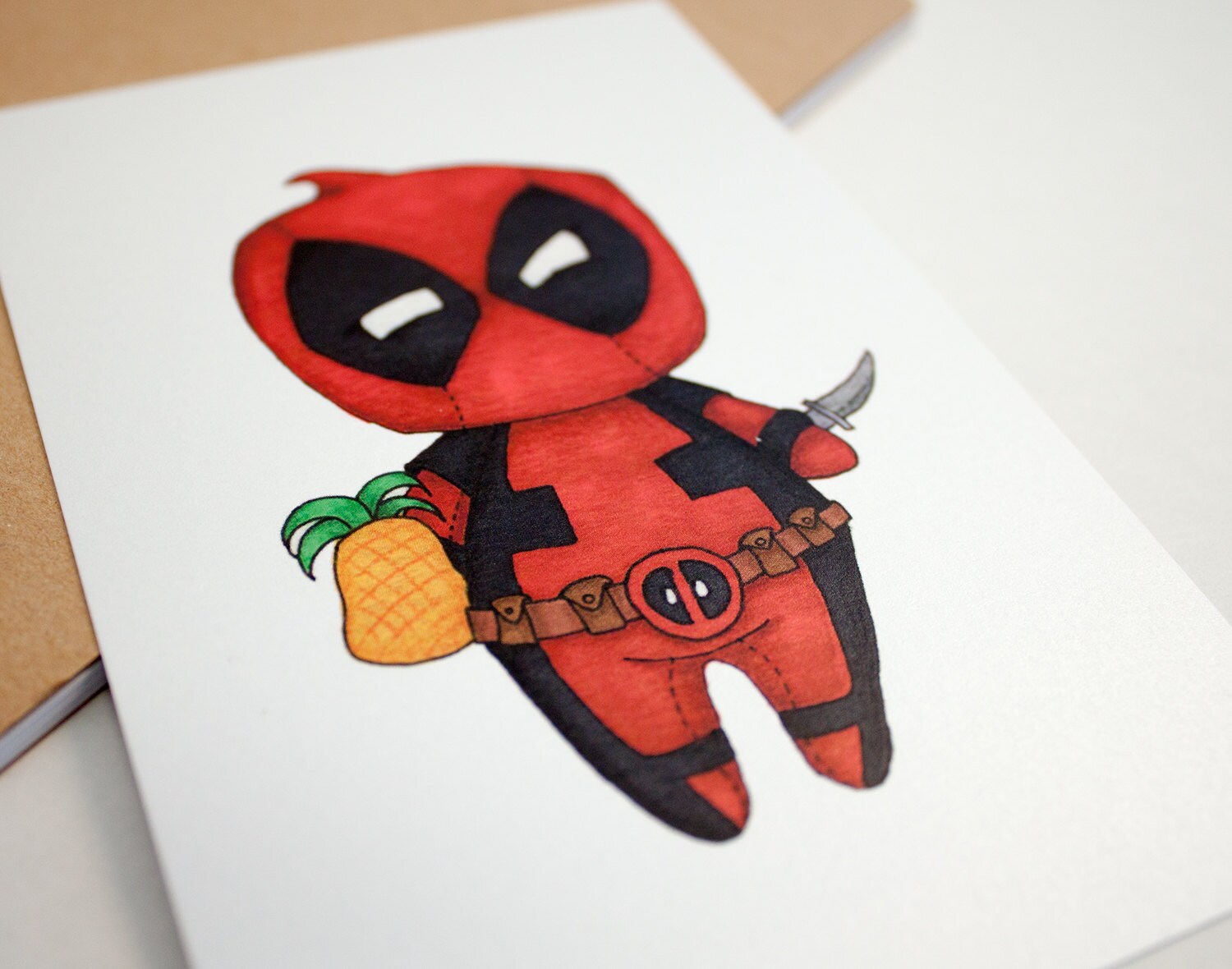 Mini Deadpool - 4x6 Print [ Marvel / Fan Art / Chibi ] - Etsy