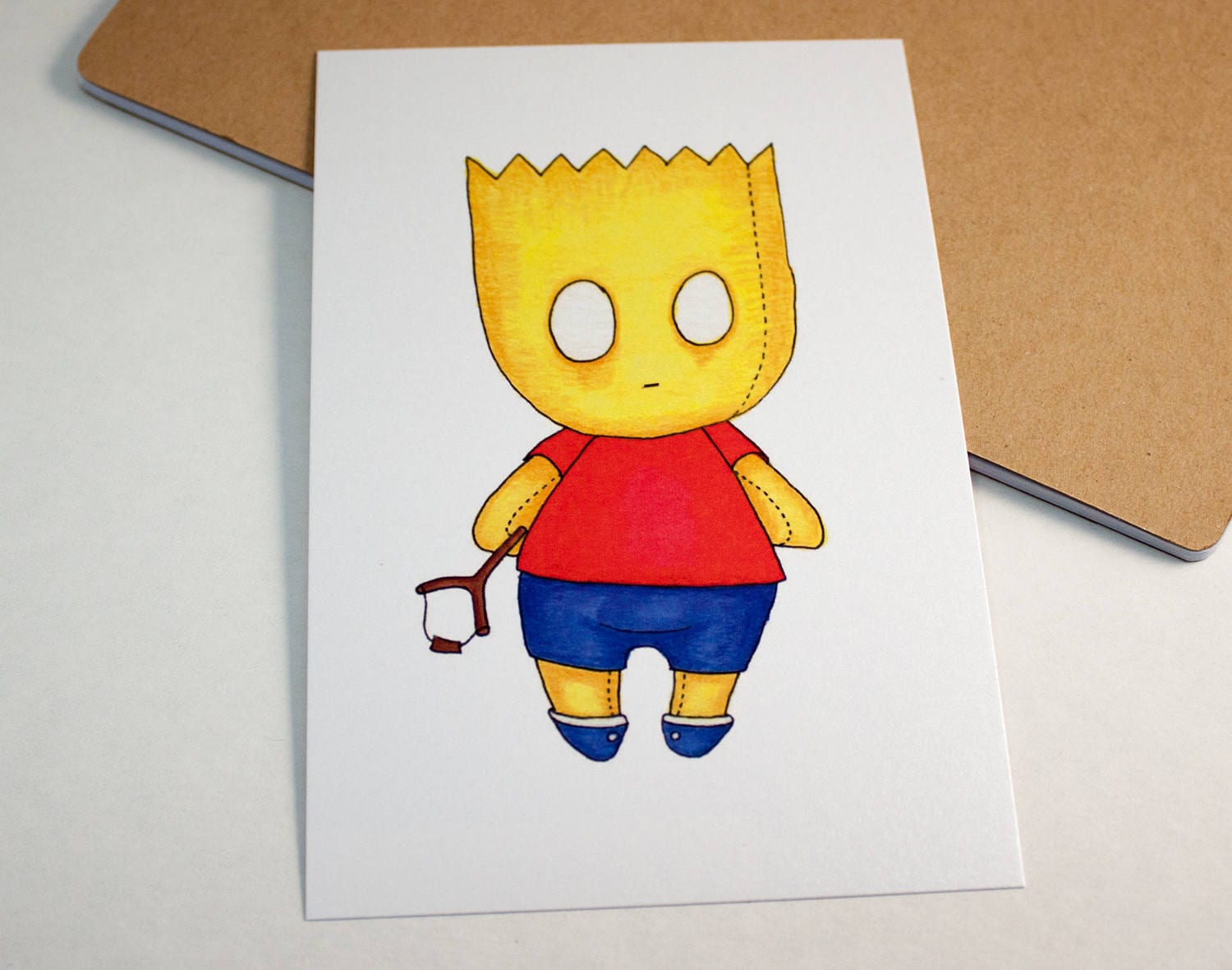 Mini Bart Simpson 4x6 Print Simpsons / Fan Art / Chibi - Etsy