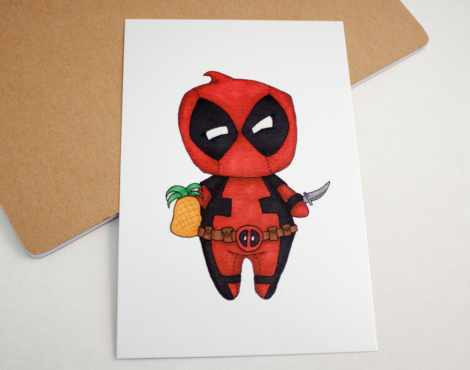 Mini Deadpool 4x6 Print Marvel / Fan Art / Chibi - Etsy