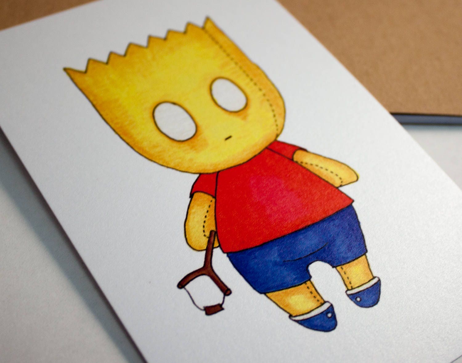 Mini Bart Simpson 4x6 Print Simpsons / Fan Art / Chibi - Etsy