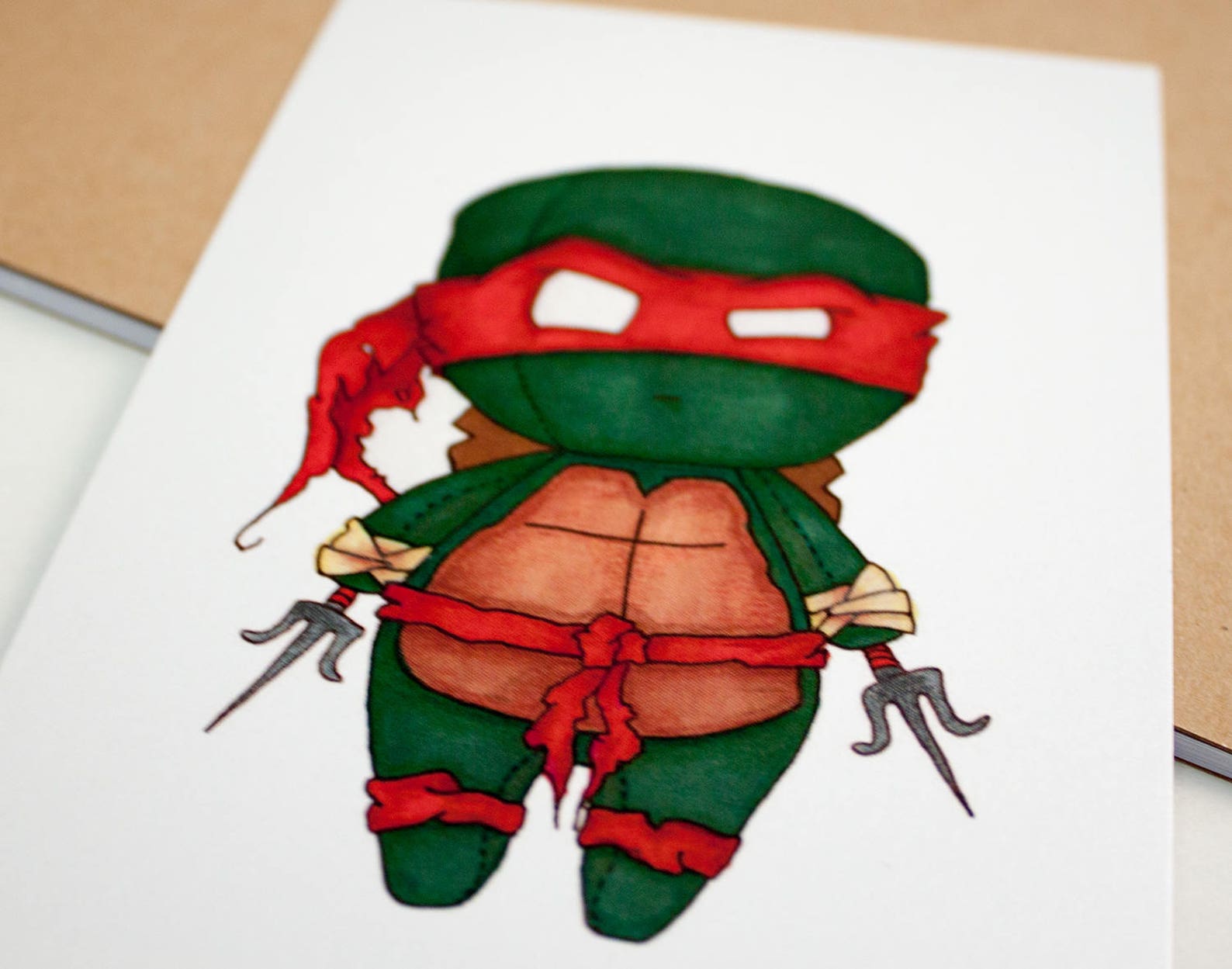 Mini Raphael - 4x6 Print [ TMNT / Fan Art / Chibi ] - Etsy